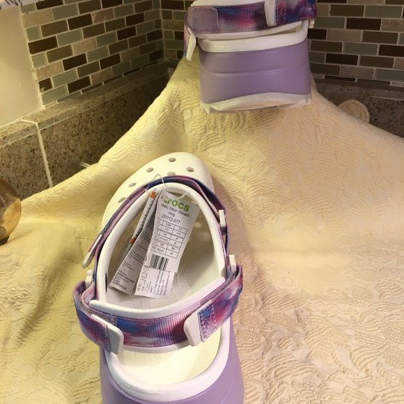 CROCS | Shoes | Nwt Crocs Classic White Purple Hiker Dream Clog Mens 2 ...